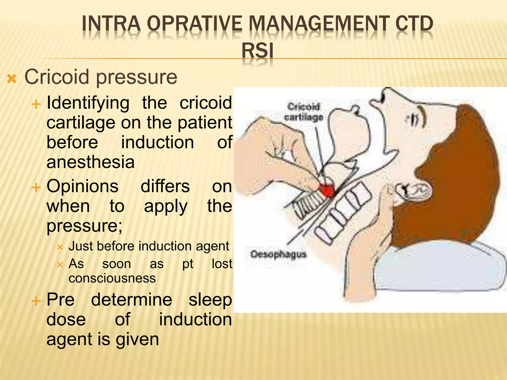 Anesthetic considerations for emergency surgery | PPTX
