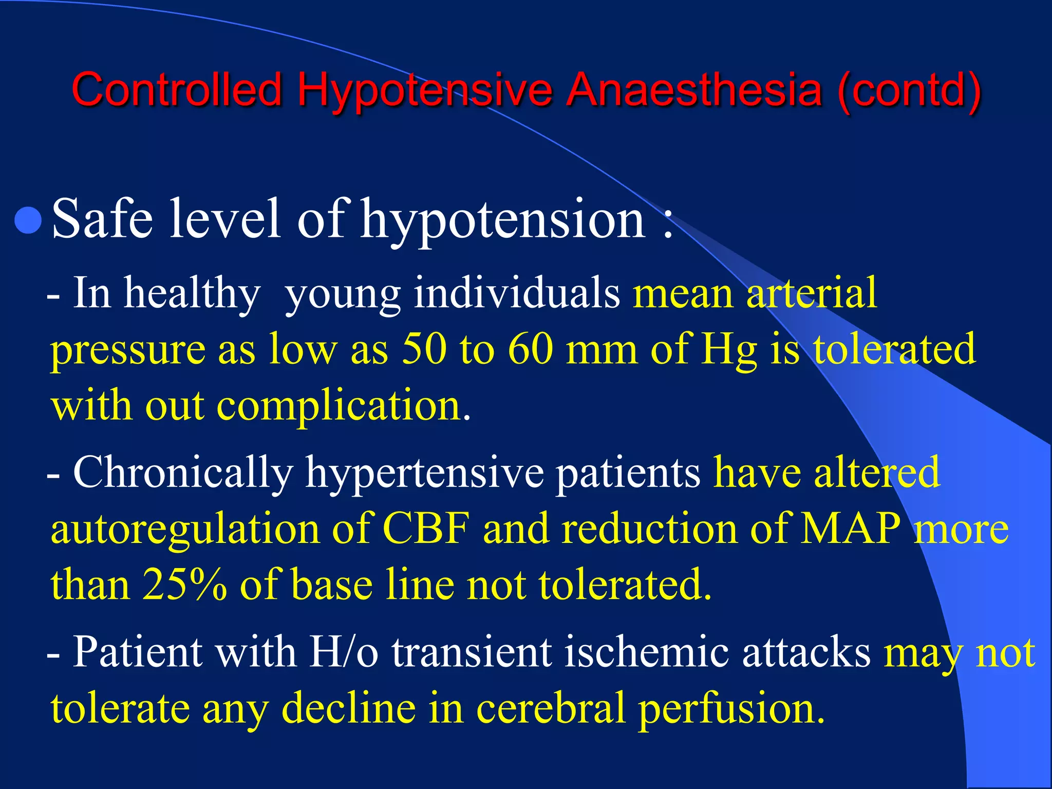Anesthetic considerations for spinal surgery | PPTX
