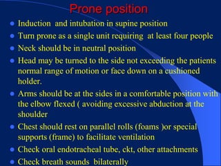 Anesthetic considerations for spinal surgery | PPTX