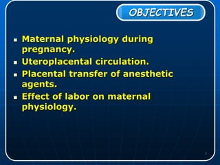 Anesthetic Considerations of Physiological Changes During Preg.ppt