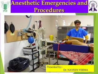 Anaesthetic emergencies and procedures in veterinary practices | PPTX