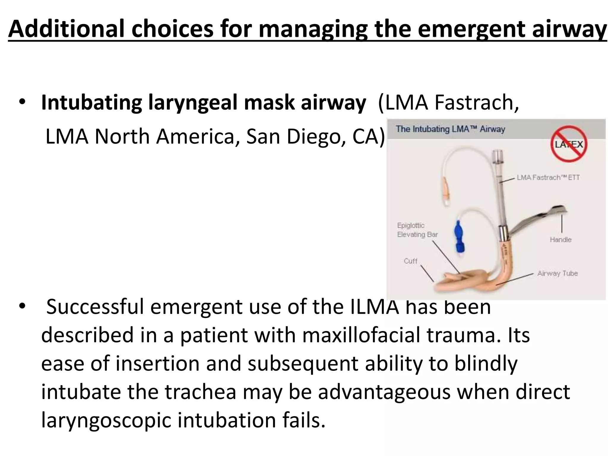 Anesthetic management of facio maxillary trauma | PPTX