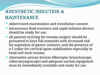 Anesthetic_Management_Trauma_Surgery_Presentation.pptx