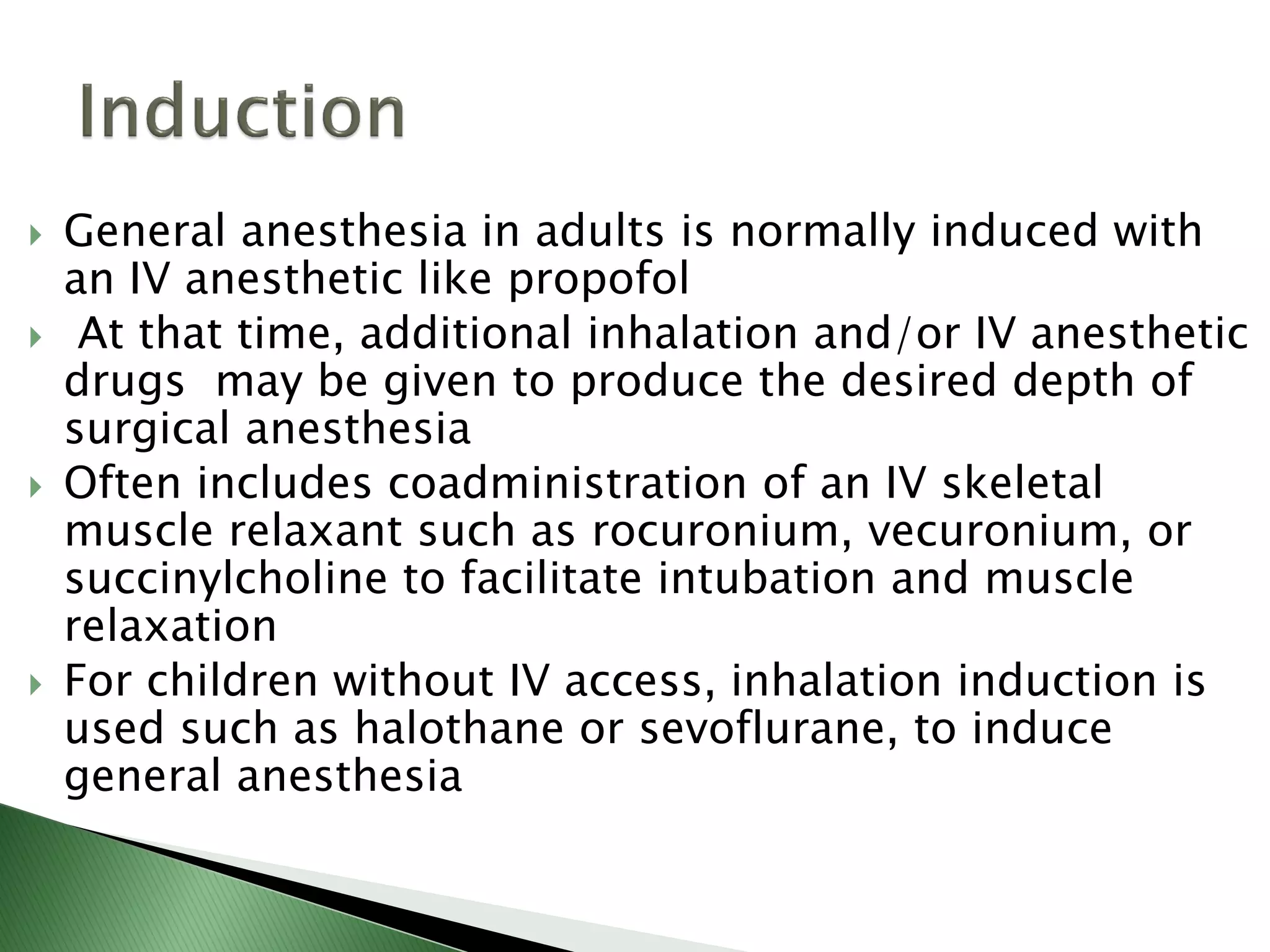 Anesthetics - Pharmacology | PDF