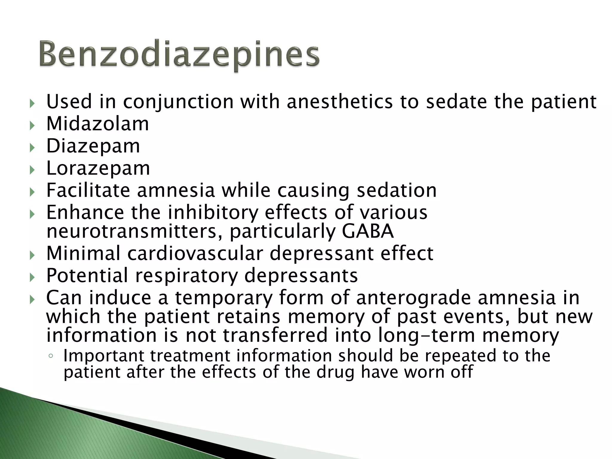 Anesthetics - Pharmacology | PDF
