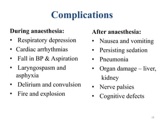General Anesthetics | PPTX