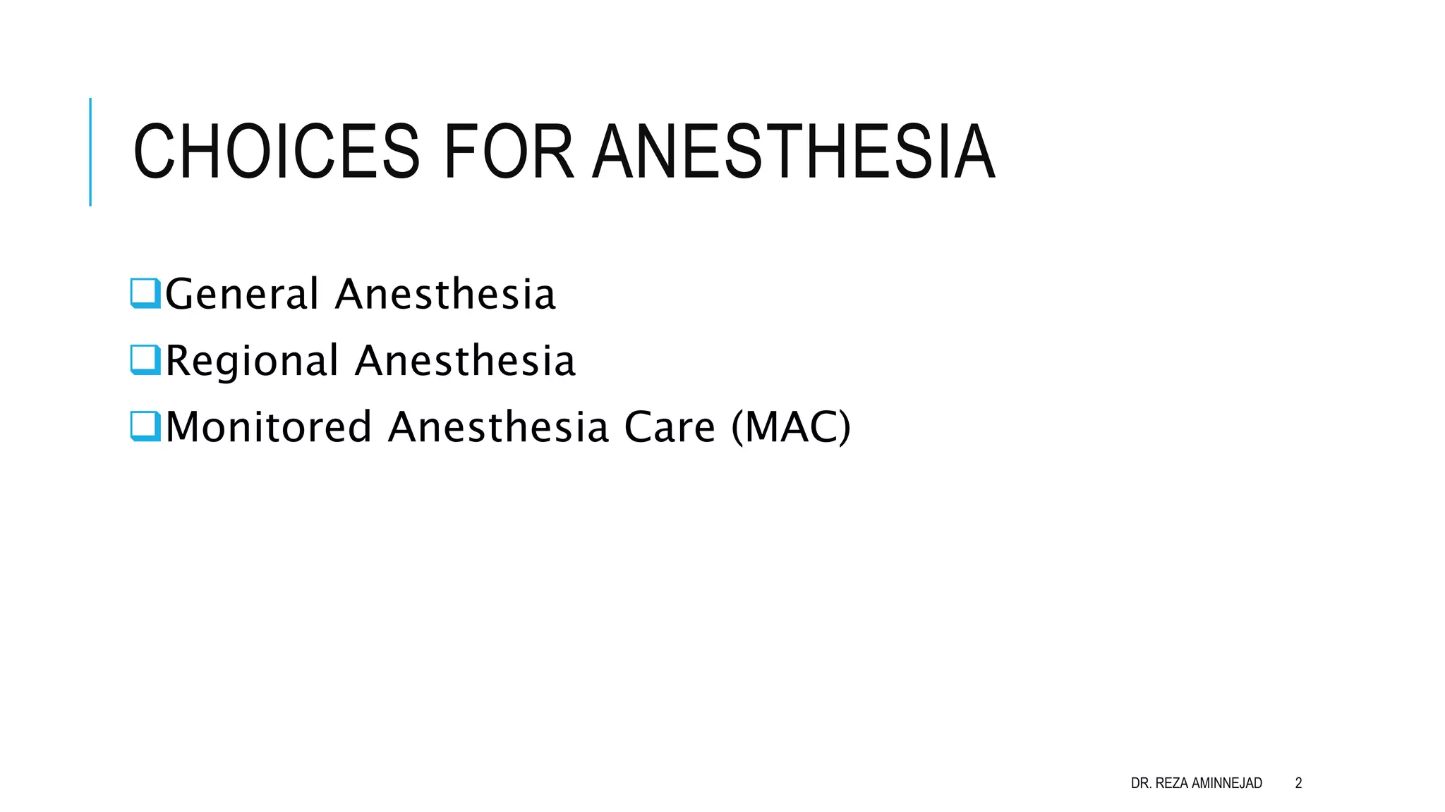 Anesthetic technique | PPTX