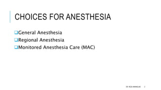 Anesthetic technique | PPTX