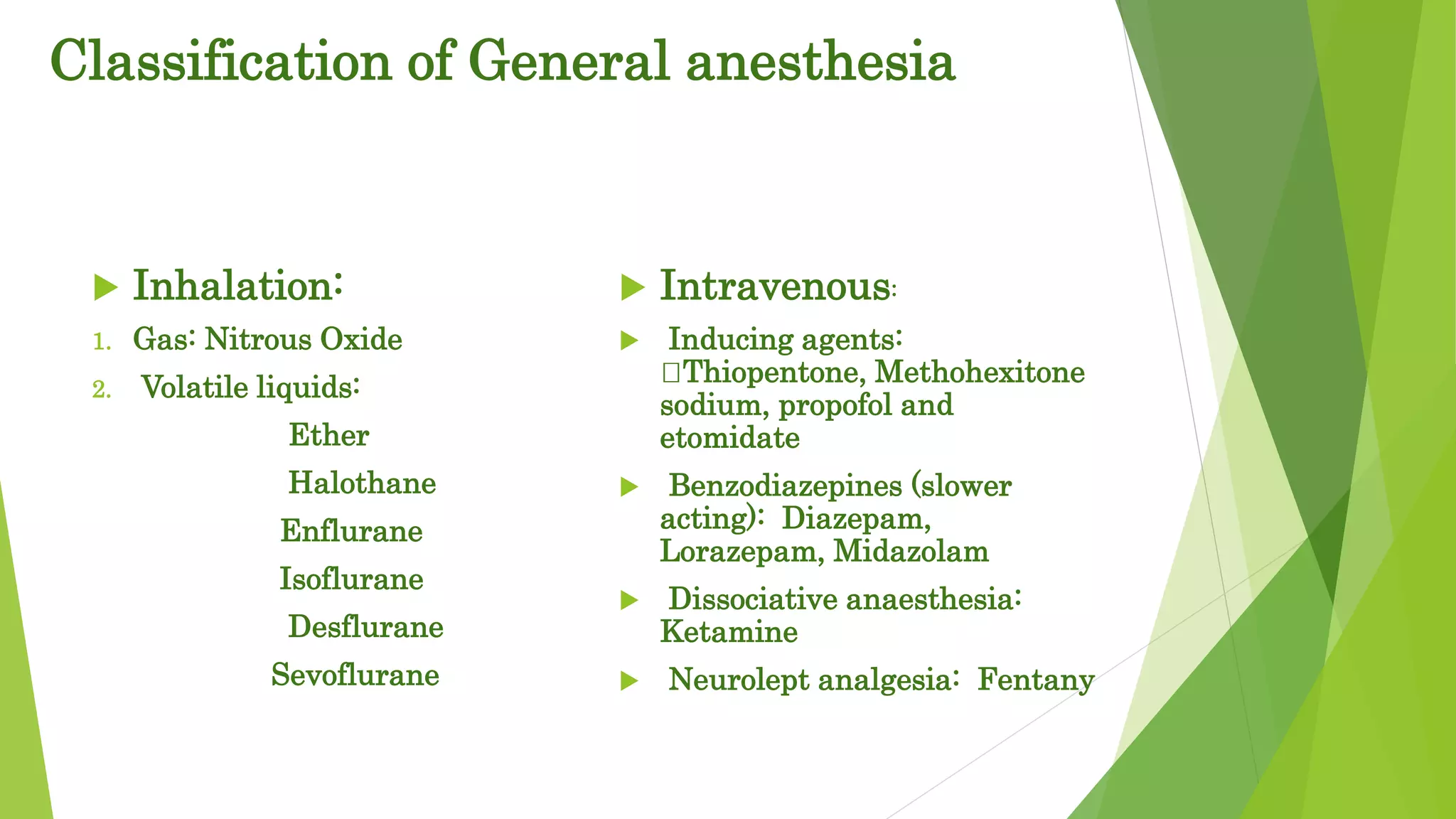 general and local anesthesia | PPTX