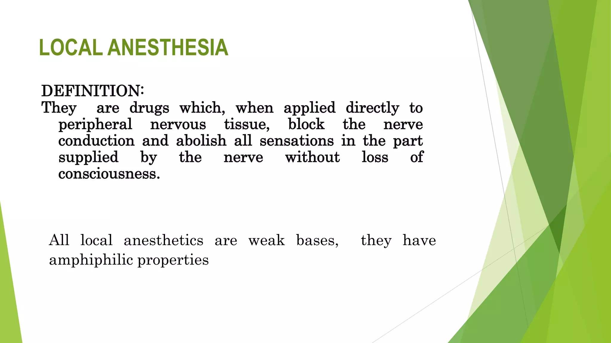 general and local anesthesia | PPTX
