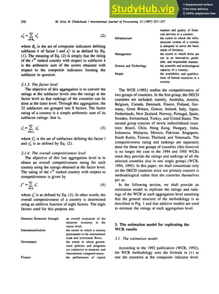 An Estimation Model For Replicating The Rankings Of The World ...
