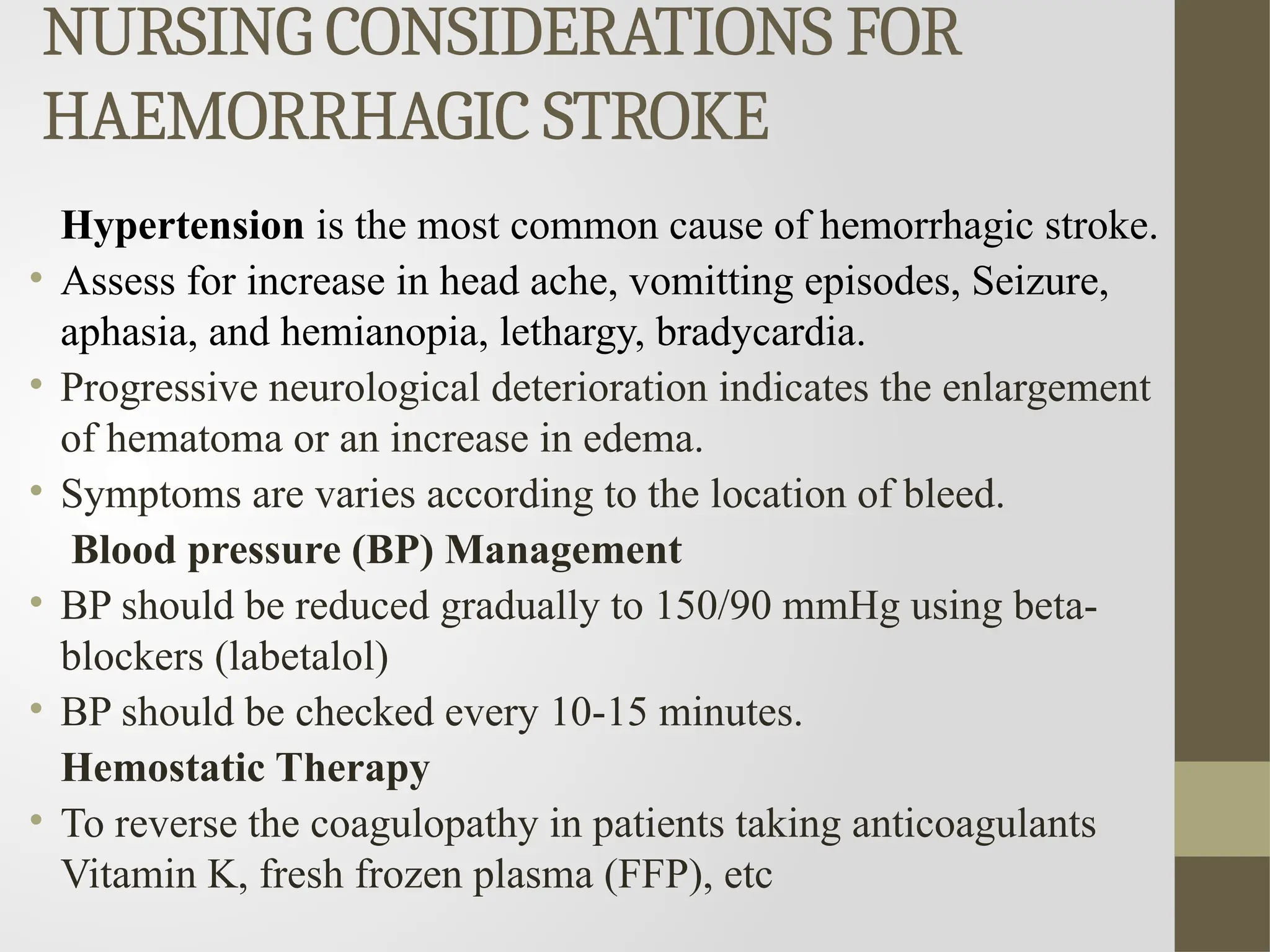 holistic approaches to stroke nursing care | PPTX