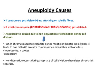 Aneuploidy | PPTX