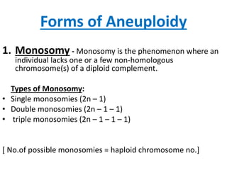 Aneuploidy | PPTX