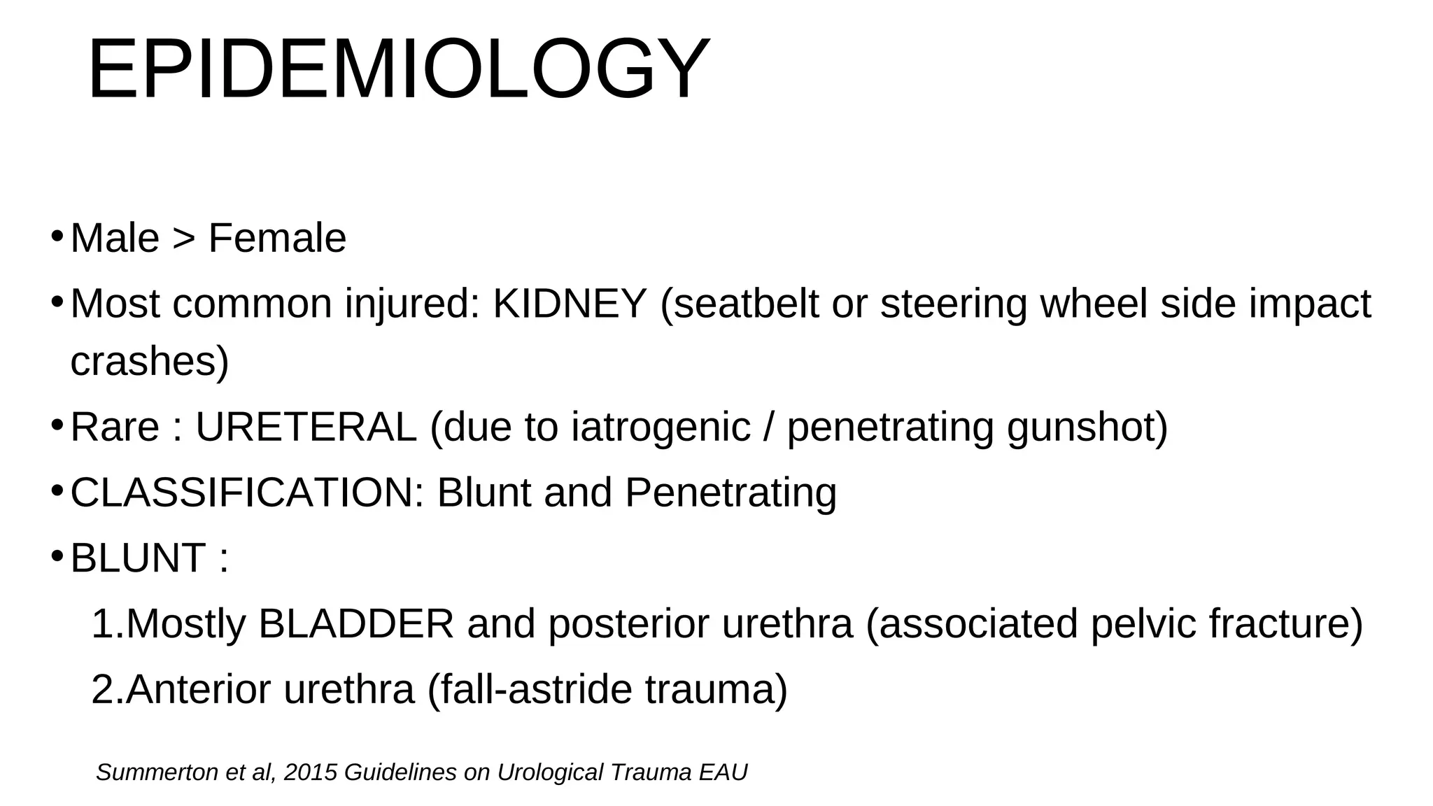 Urogenital Trauma | PPT