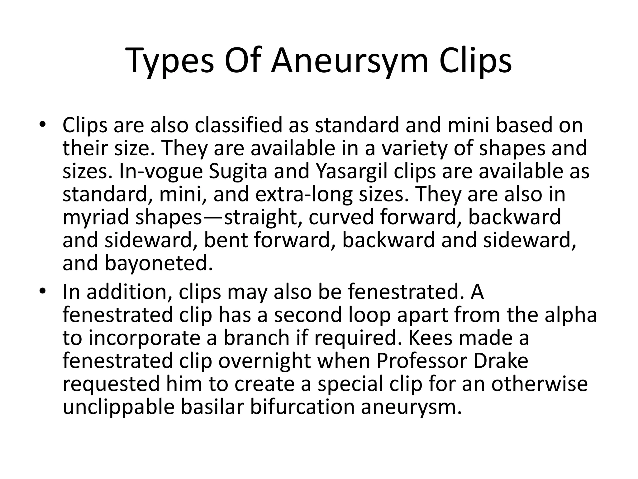 Aneursym Clips.pptx