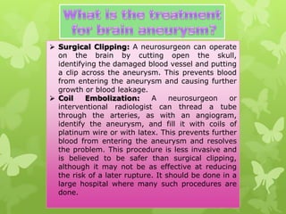 Aneurysm | PPTX