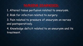Aneurysm | PPTX