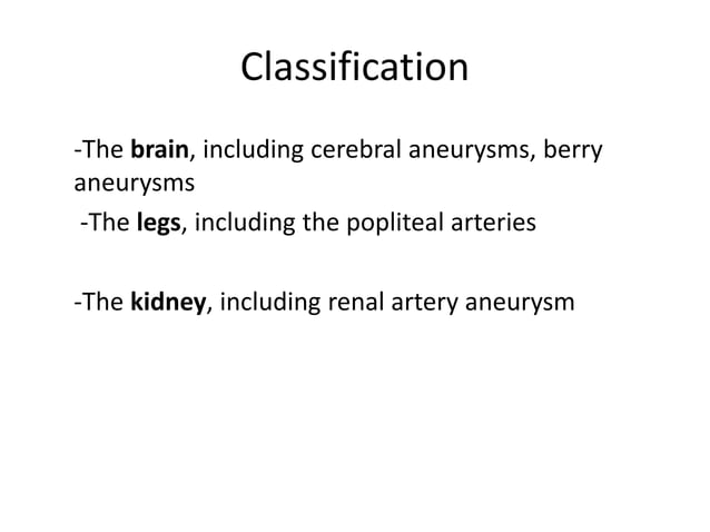 aneurysm pathology pptx from.robbins sss | PPT