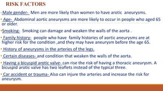 aneurysm.pdf for nursing students for medical surgical nursing students | PPT