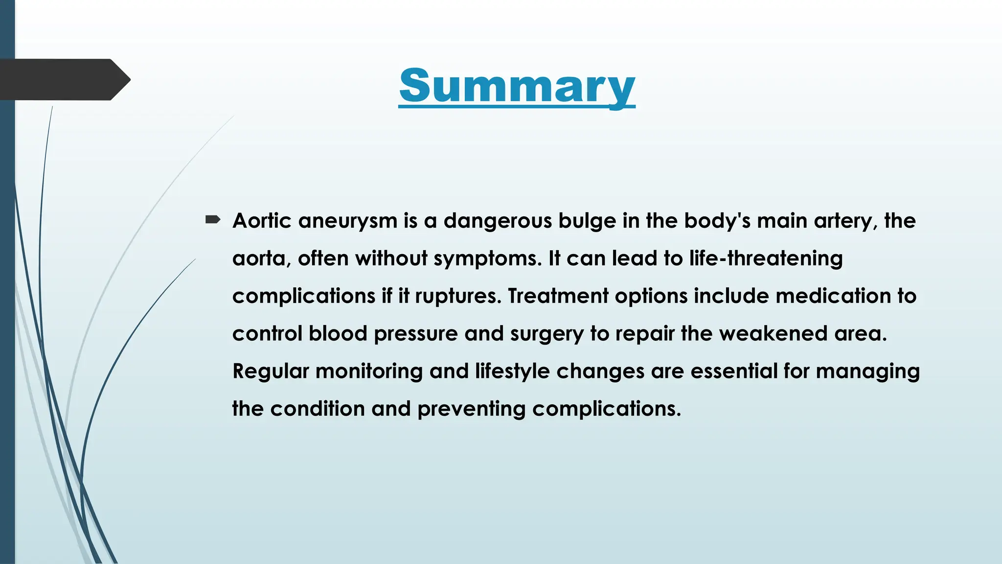 Aneurysm , classification of aneurysm and causes of aortic aneurysm | PPTX