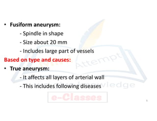 Aneurysm for medical students like nursing | PDF