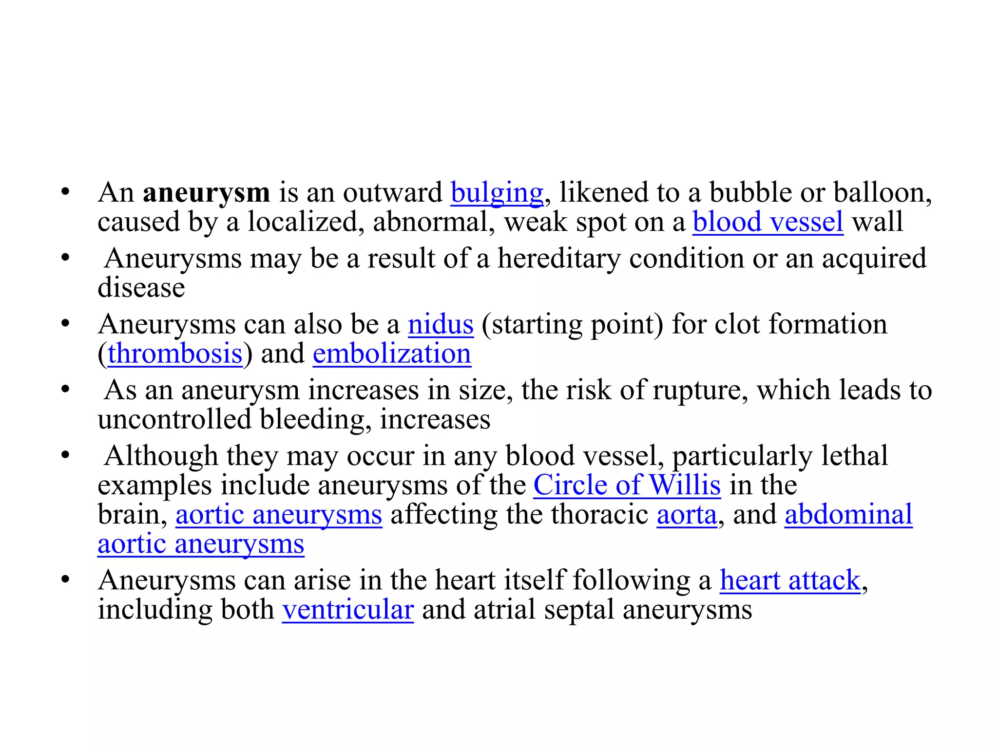 ANEURYSM AND VASCULITIS.pptx