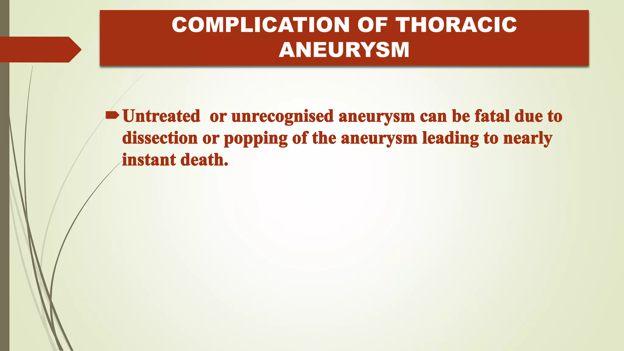 Aneurysm | PPTX