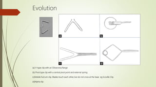 Aneurysm clips /clipology | PPTX
