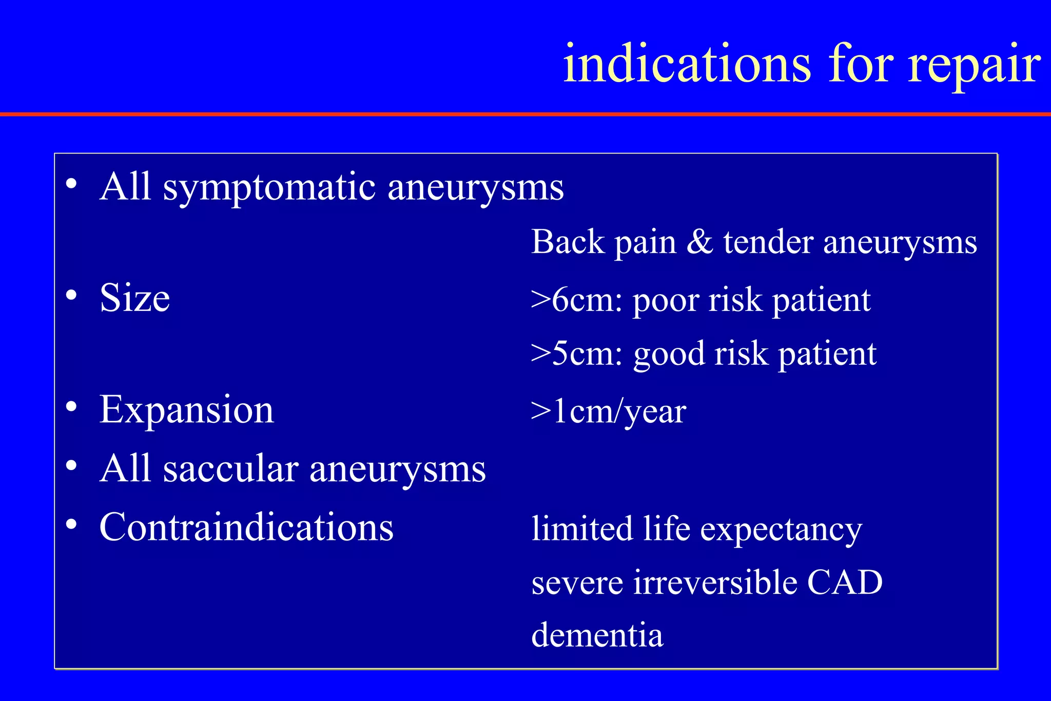 Abdominal Aortic Aneurysm | PPT