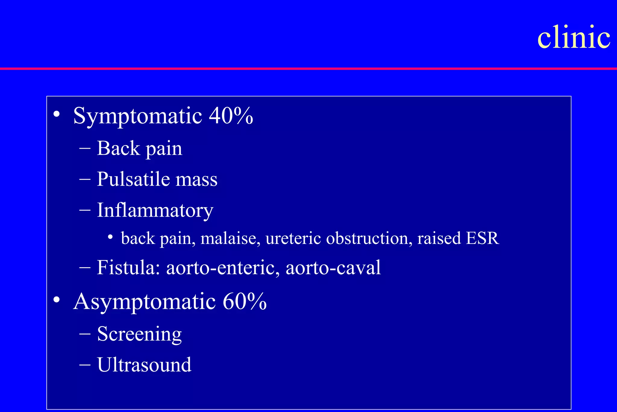 Abdominal Aortic Aneurysm | PPT