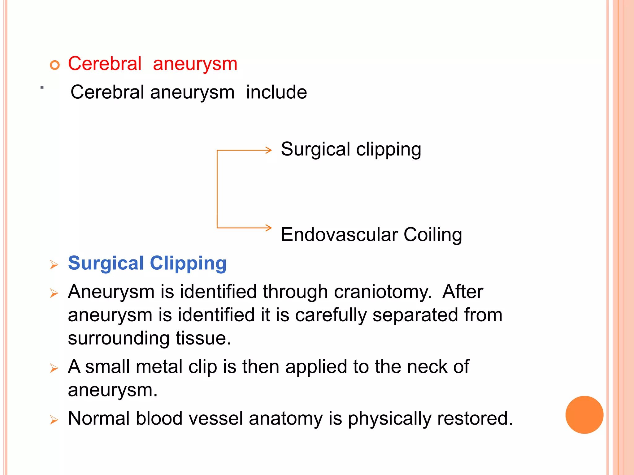 Aneurysm | PPTX