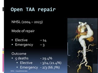 Aneurysm repair Open vs EVAR SLSVS.ppt
