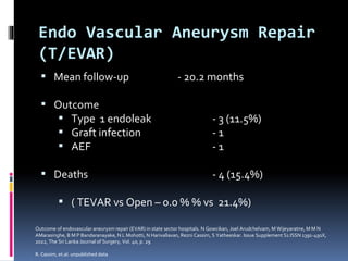 Aneurysm repair Open vs EVAR SLSVS.ppt