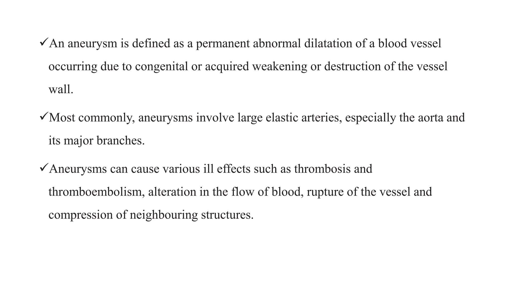 Aneurysms arterial swelling abnormality.pptx