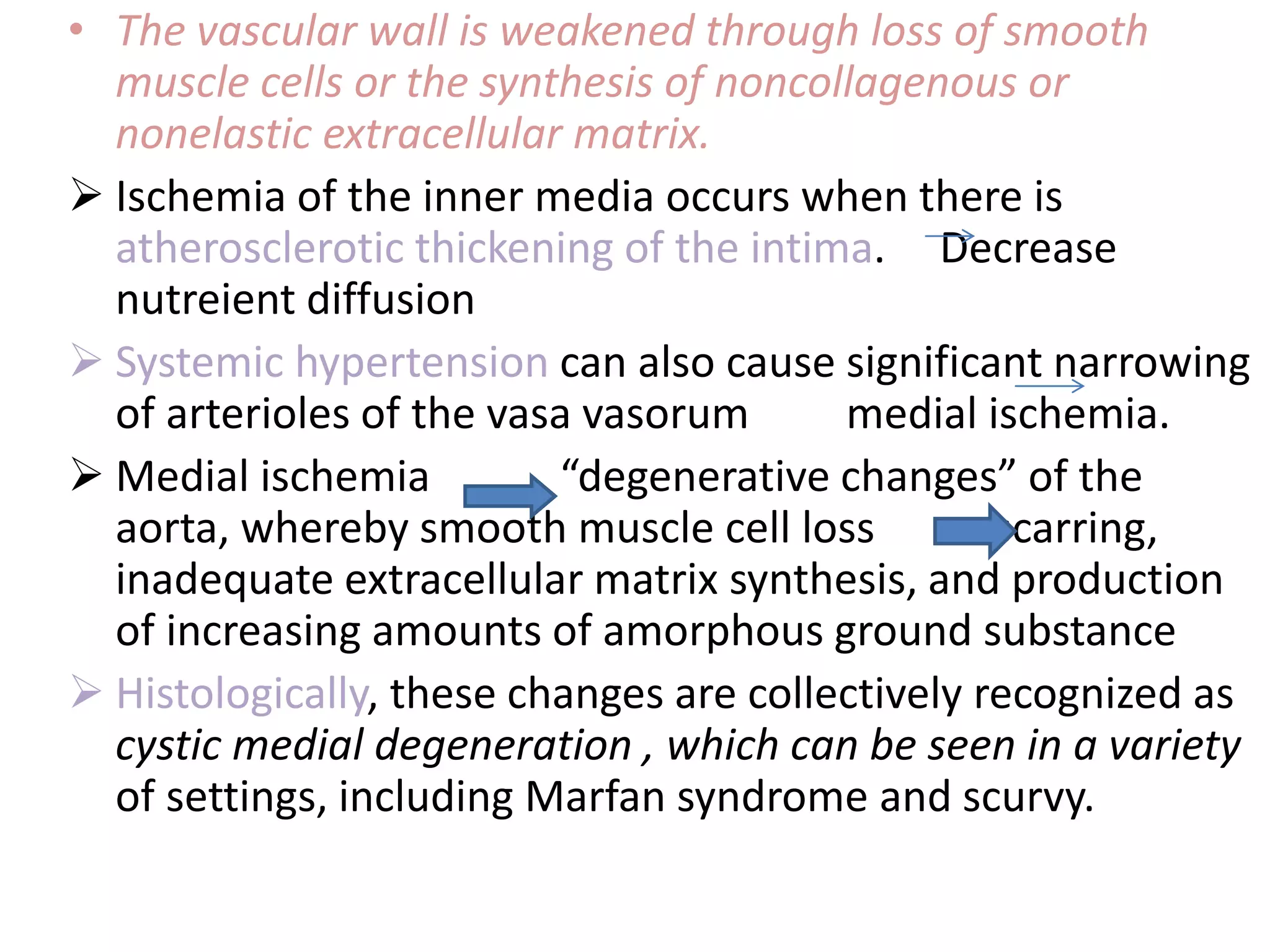 Aneurysms & dissection | PPTX