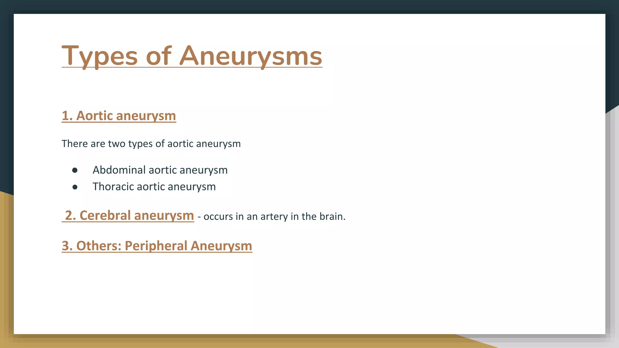 Aneurysms of the aorta and peripheral arteries..pptx