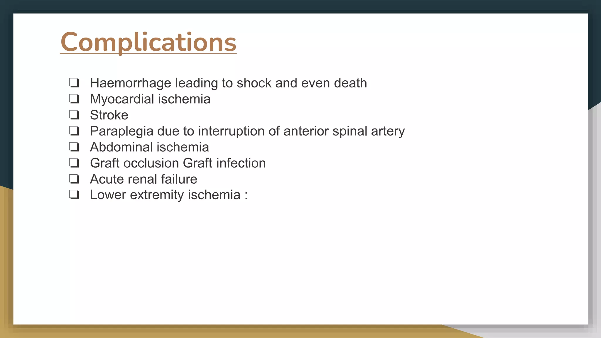 Aneurysms of the aorta and peripheral arteries..pptx