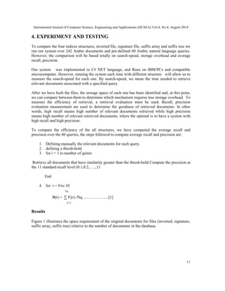 An Evaluation and Overview of Indices Based on Arabic Documents | PDF