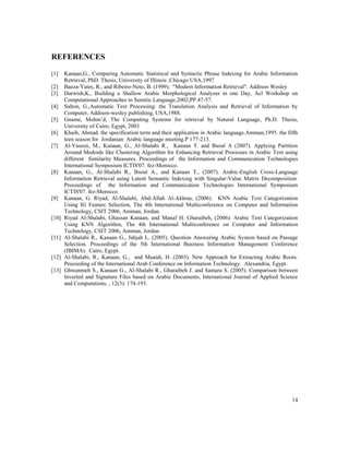 An Evaluation and Overview of Indices Based on Arabic Documents | PDF