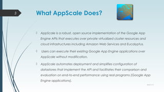 An evaluation of distributed datastores using AppScale Cloud Platform | PPT | Databases ...