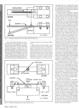 An evaluation of haz liquation cracking susceptibility part i ...