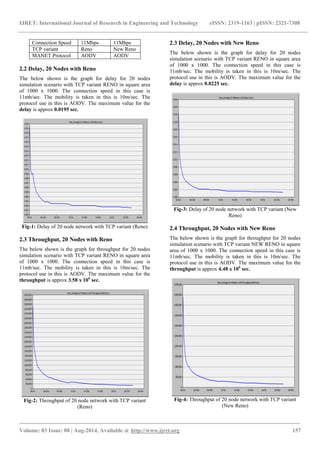 An evaluation of manet protocols in terms of tcp variants based on thier performances using ...