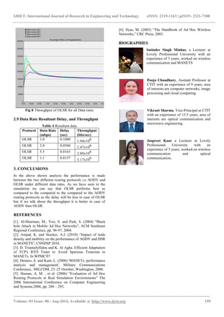 An evaluation of manet protocols in terms of tcp variants based on thier performances using ...