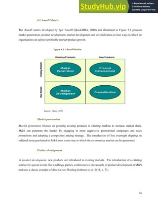 An Evaluation Of Marks Spencer | PDF