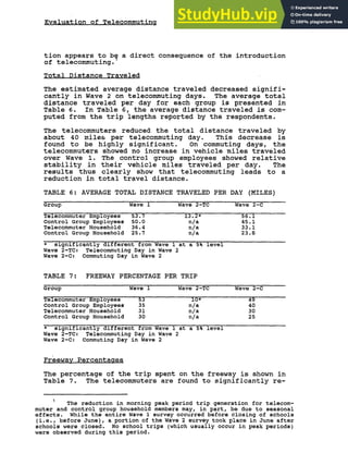 An Evaluation Of Telecommuting As A Trip Reduction Measure | PDF