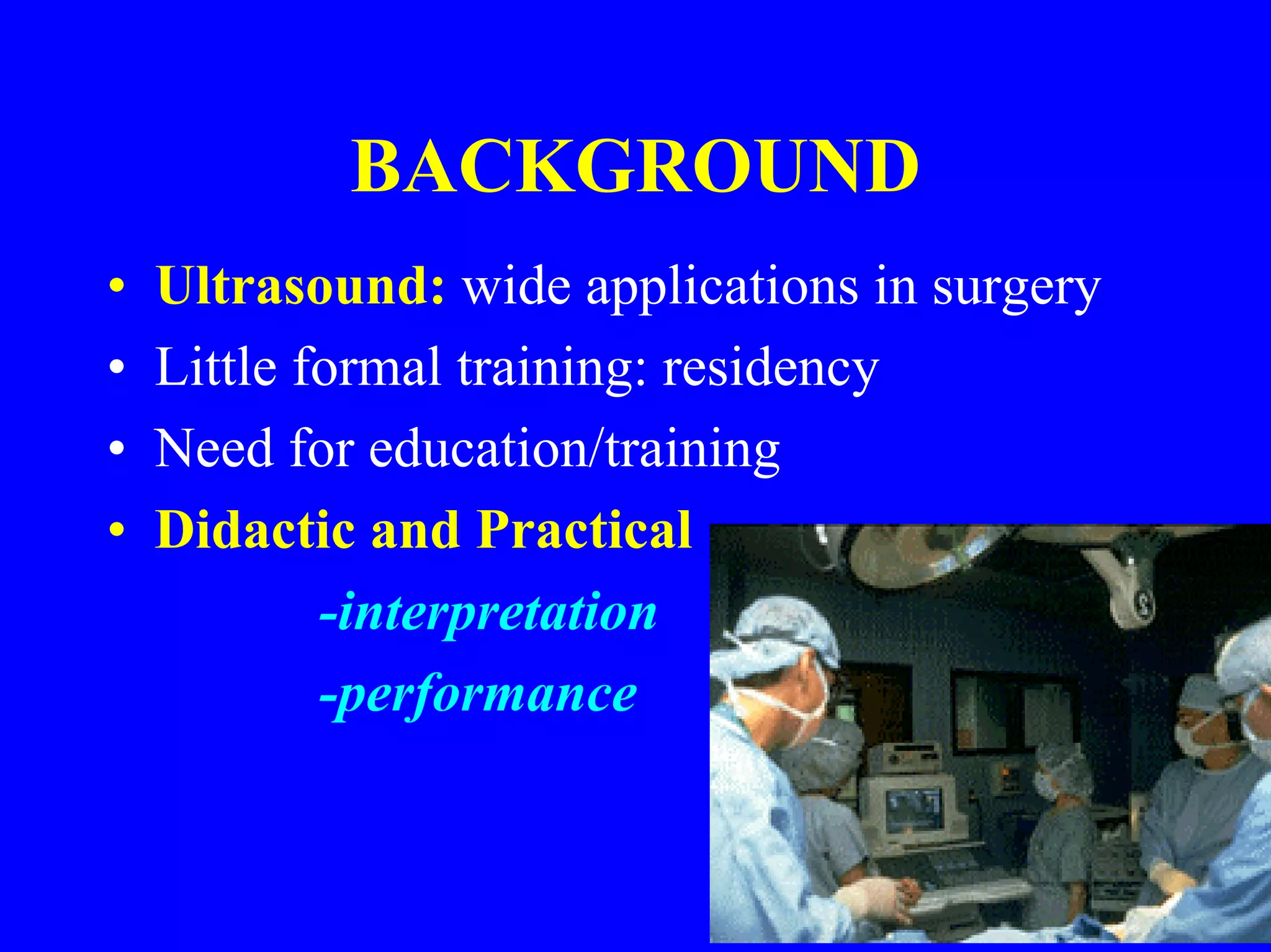 An Evaluation Of The Acs Ultrasound Education Program | PDF