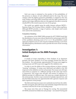 An Evaluation Of The IntelliMetric SM Essay Scoring System | PDF