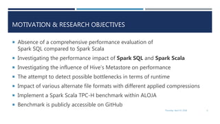 Evaluation of TPC-H on Spark and Spark SQL in ALOJA | PPTX