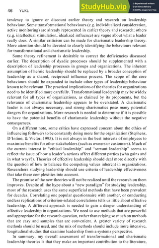 An Evaluative Essay On Current Conceptions Of Effective Leadership | PDF